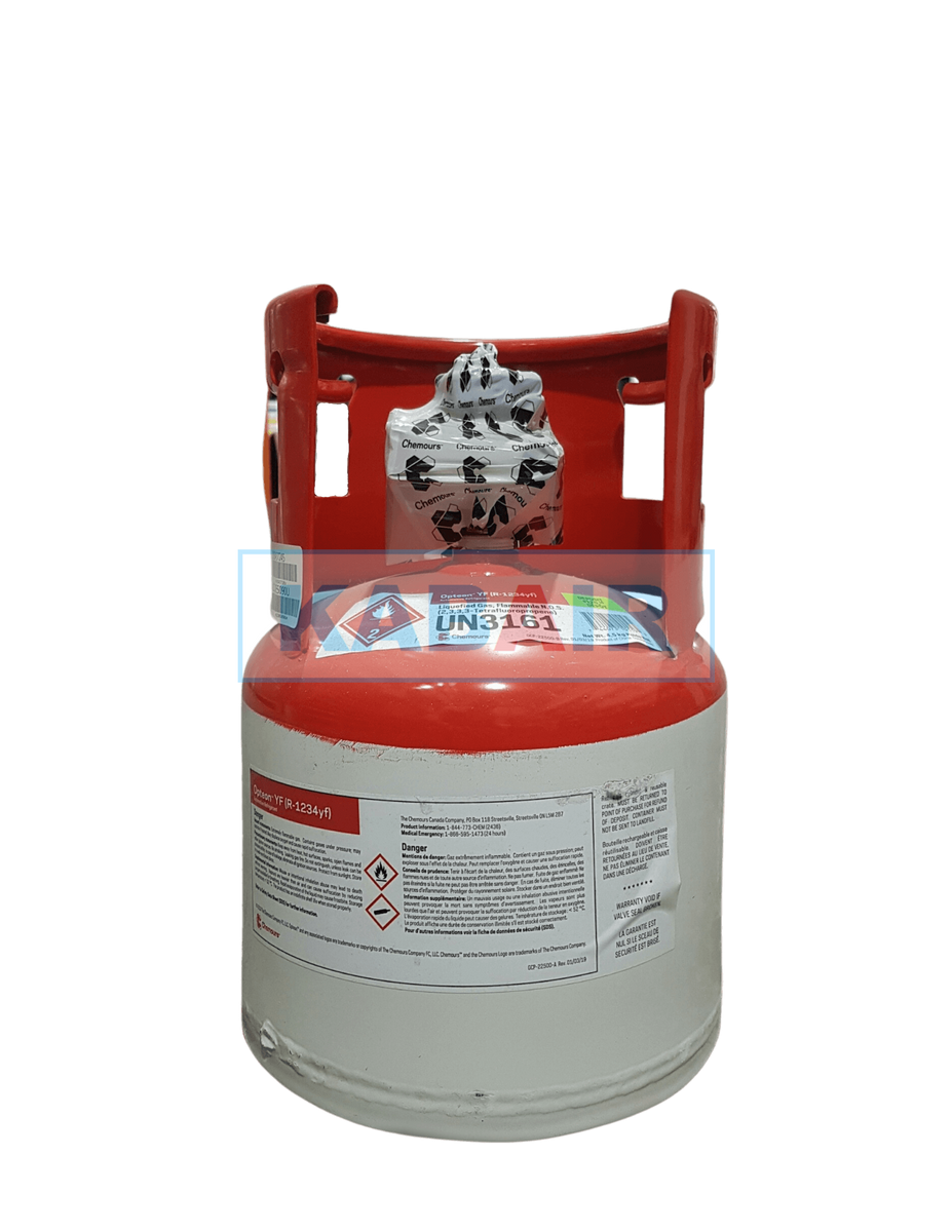R1234yf Refrigerant Tank - 10lbs Cylinder, QTY50 | KABAIR – Kabair