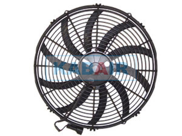 16'' Condenser Fan Assembly, Pusher, Curved Blade, High Performance ...
