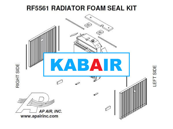 John Deere Radiator Foam Seal Kit | KABAIR – Kabair