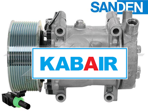OE Sanden Compressor SD7H15HD - 126mm 12 Groove HD Clutch, 12V | KABAIR ...