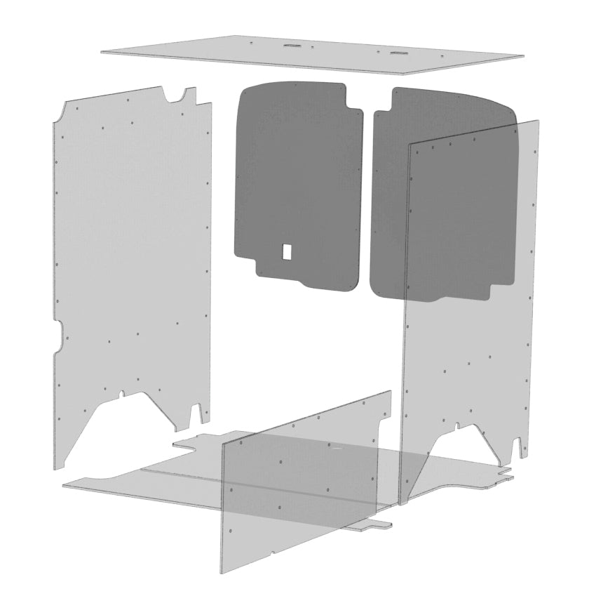 INSULATED DURATHERM WHITE DOOR LINER - REAR ONLY (FORD TRANSIT 130" WB ...