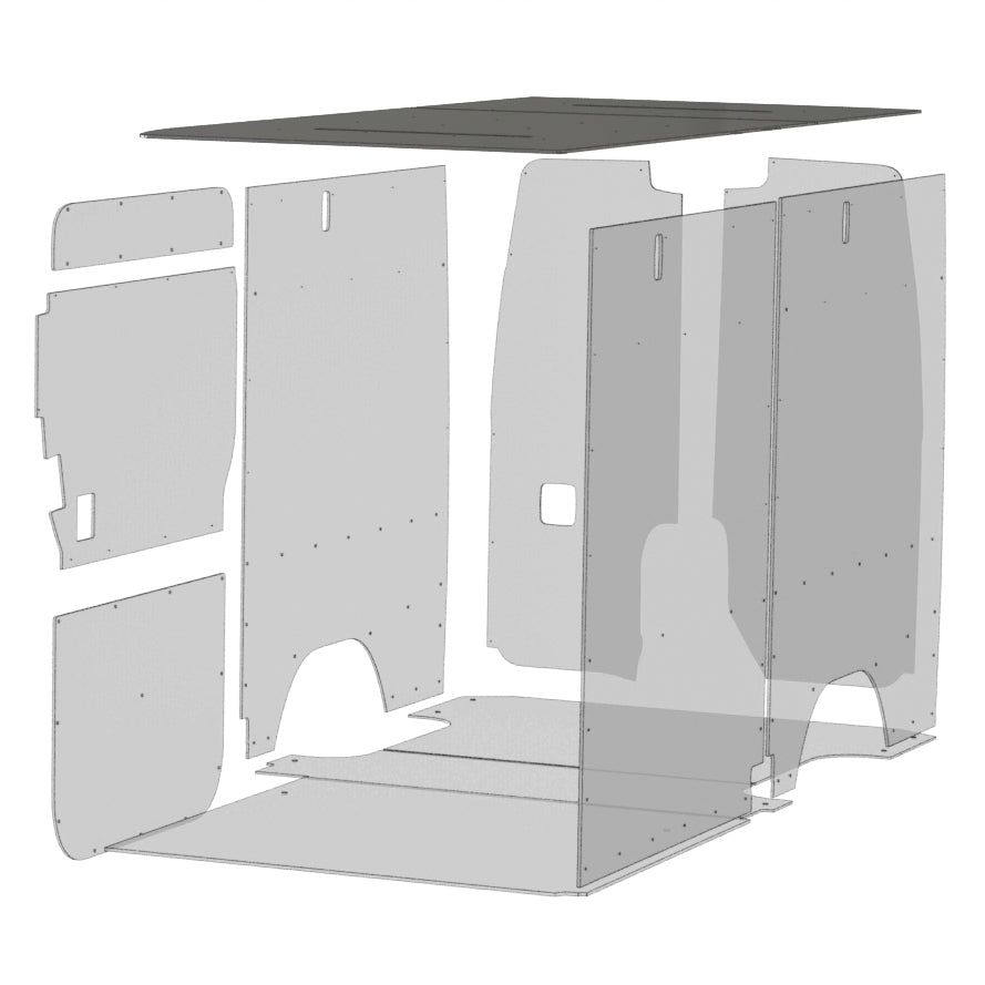 INSULATED DURATHERM GREY CEILING LINER W/ ALUMINIUM TOP SILLS (SPRINTE ...