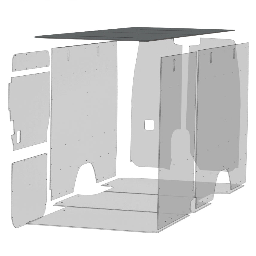 INSULATED DURATHERM GREY CEILING LINER W/ ALUMINIUM TOP SILLS (SPRINTE ...