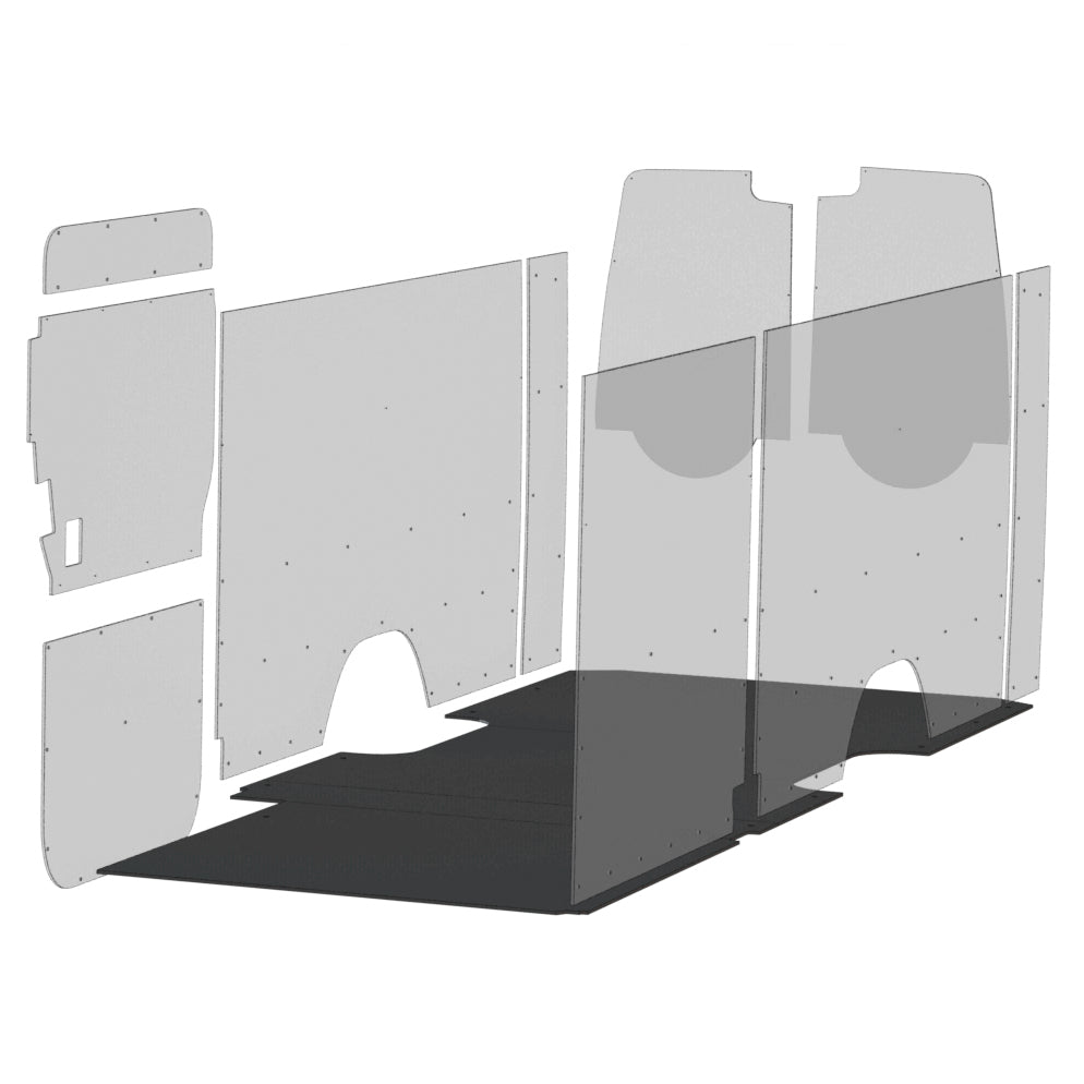 STABILIGRIP RIGID FLOOR (4 PC) W/ ALUMINIUM REAR SILL (SPRINTER 170" E ...